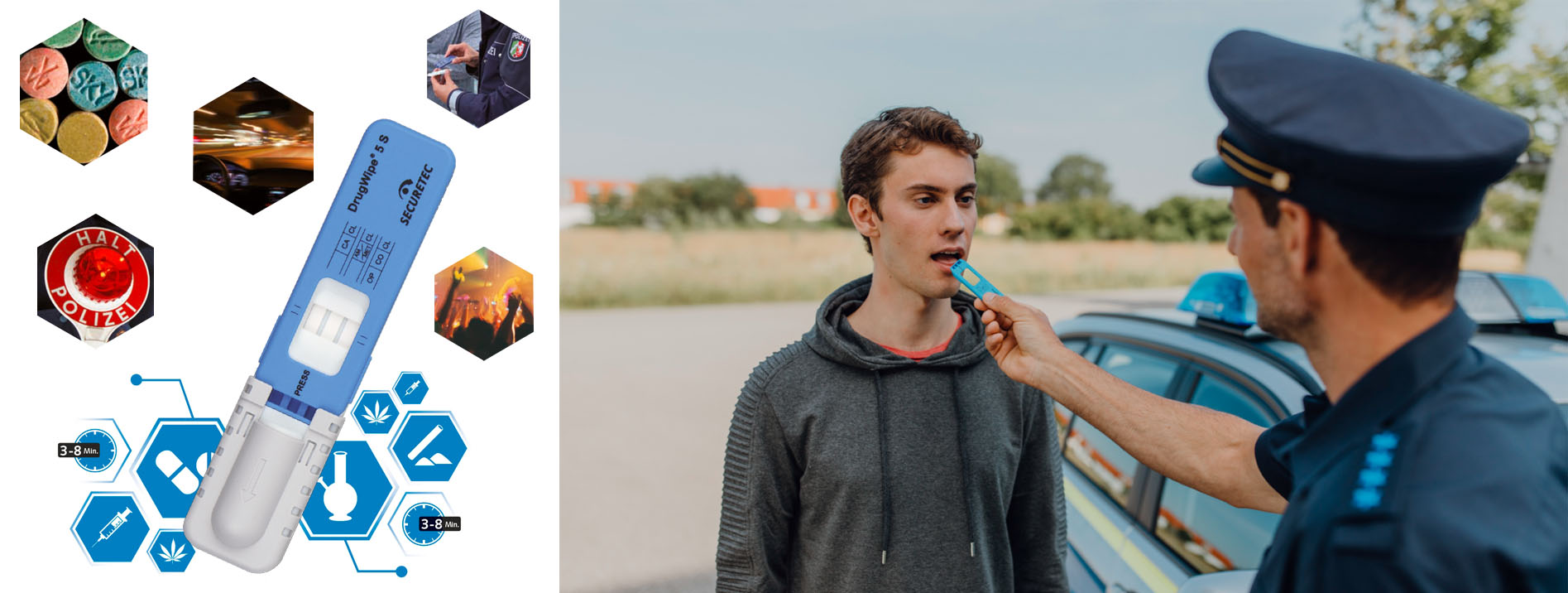 DrugWipe 5 S - Rapid Saliva Drug Testing Device